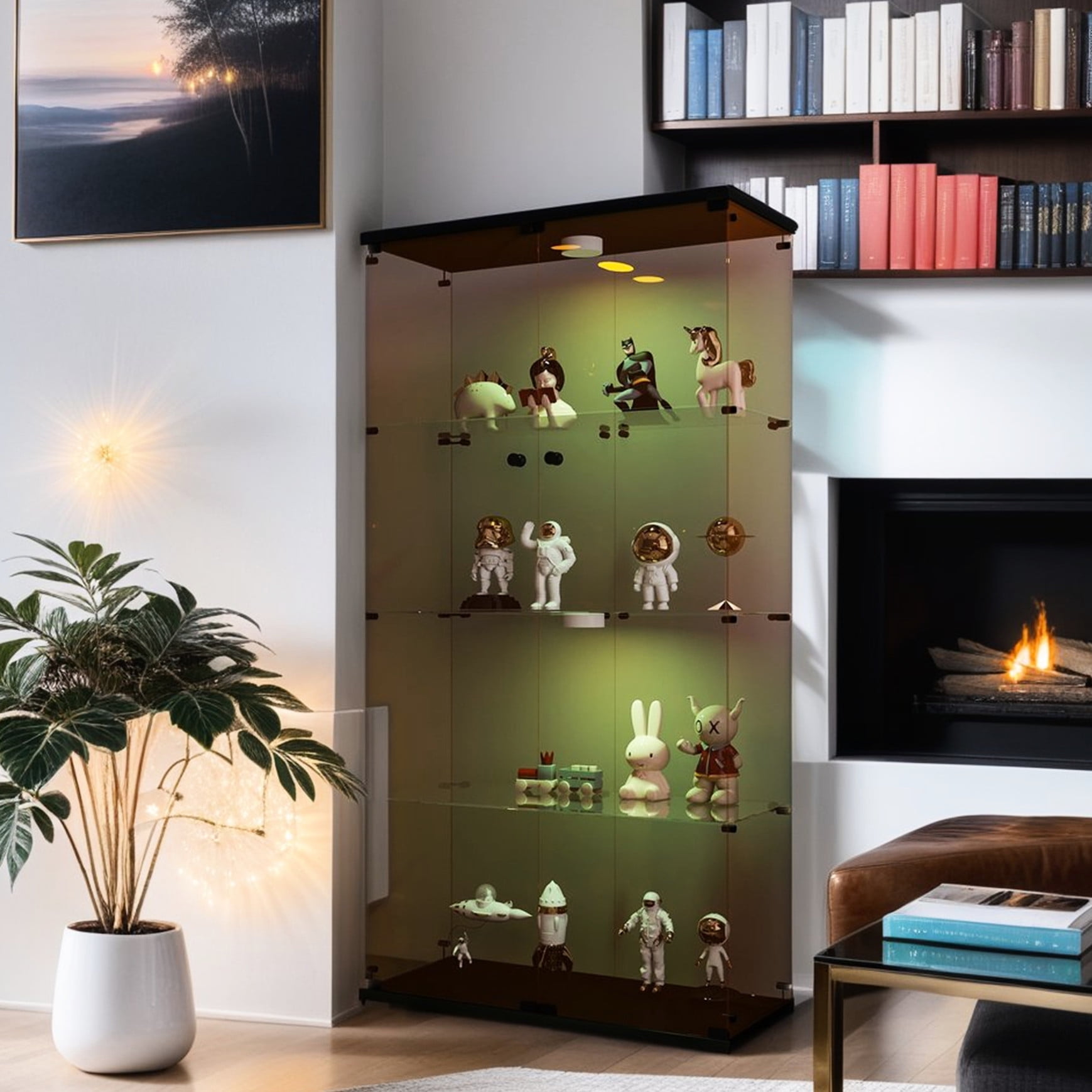 Black-Brown Color - Adjustable Lights - Classroom Display - Showcase ...