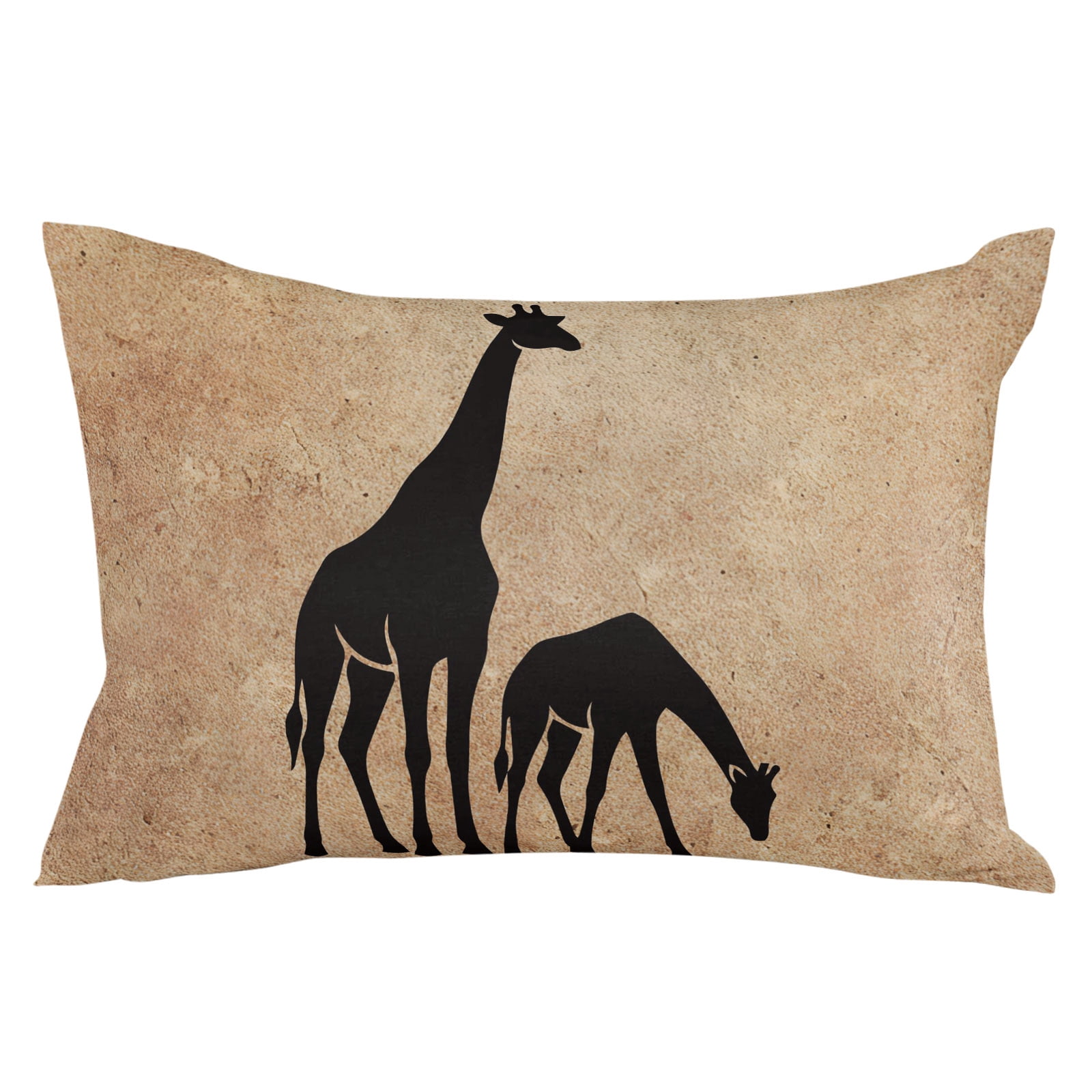 Black Brown Giraffe Throw Pillow Cover 20 x 26 Inch Decorative Pillow ...