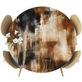 Black Brown Gradient Round Tablecloth 36-44 Inch Round Fitted Table ...