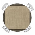 Black Brown Retro Greek Key Round Tablecloth for 36-44 Inch Tables ...