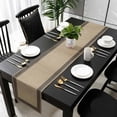Black Brown Retro Greek Key Table Runner 48 Inches Long - Geometric ...