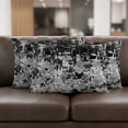 Black Brushes Painting Pillow Covers Set of 4, Modern Abstract Art ...