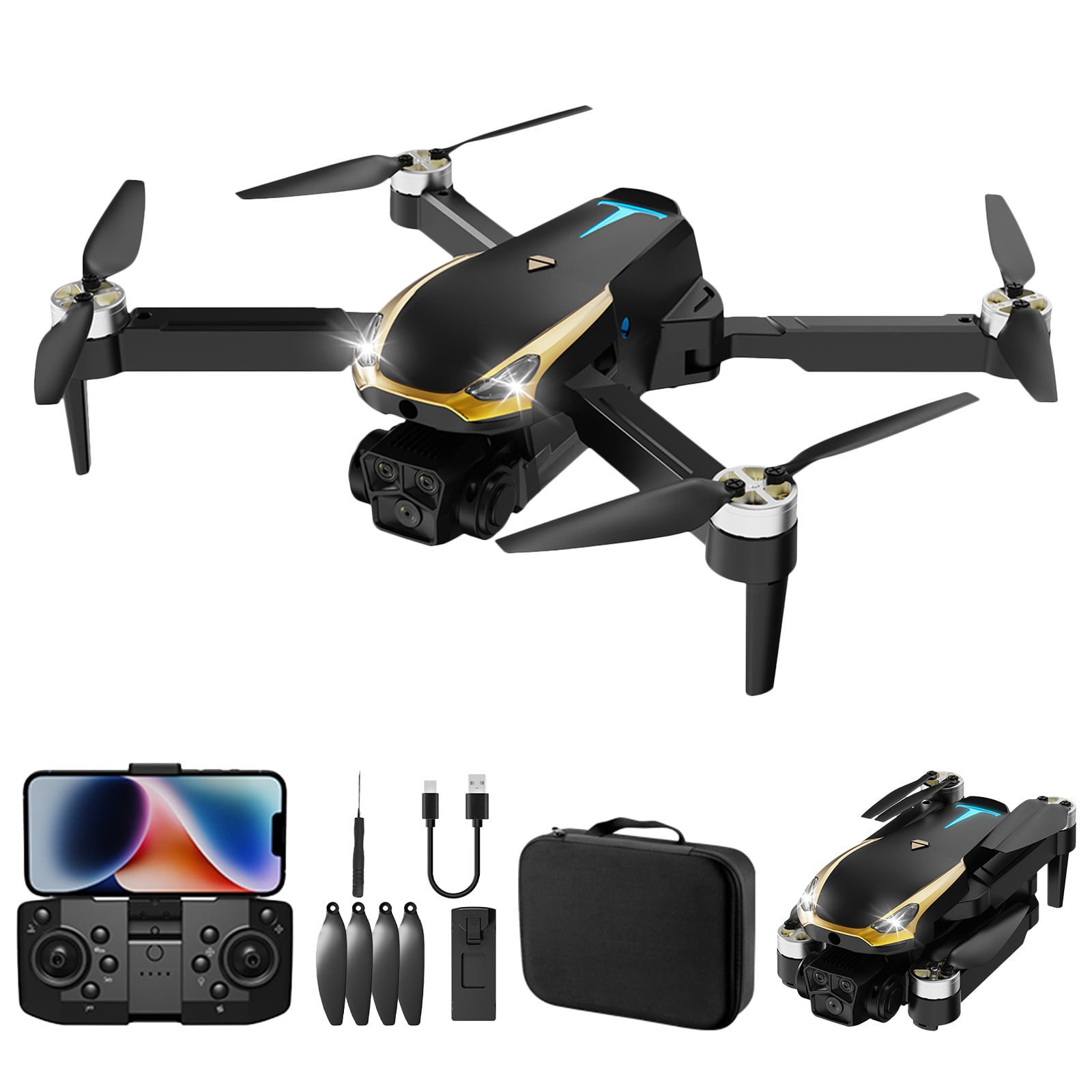 Black Brushless Drone Hd Aerial Photography Fixed Altitude Remote ...