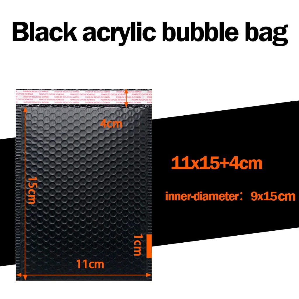 Black Bubble Mailers 4.3 x 6" Inches 50 Pack, Usable Size 4.3 x 6 ...