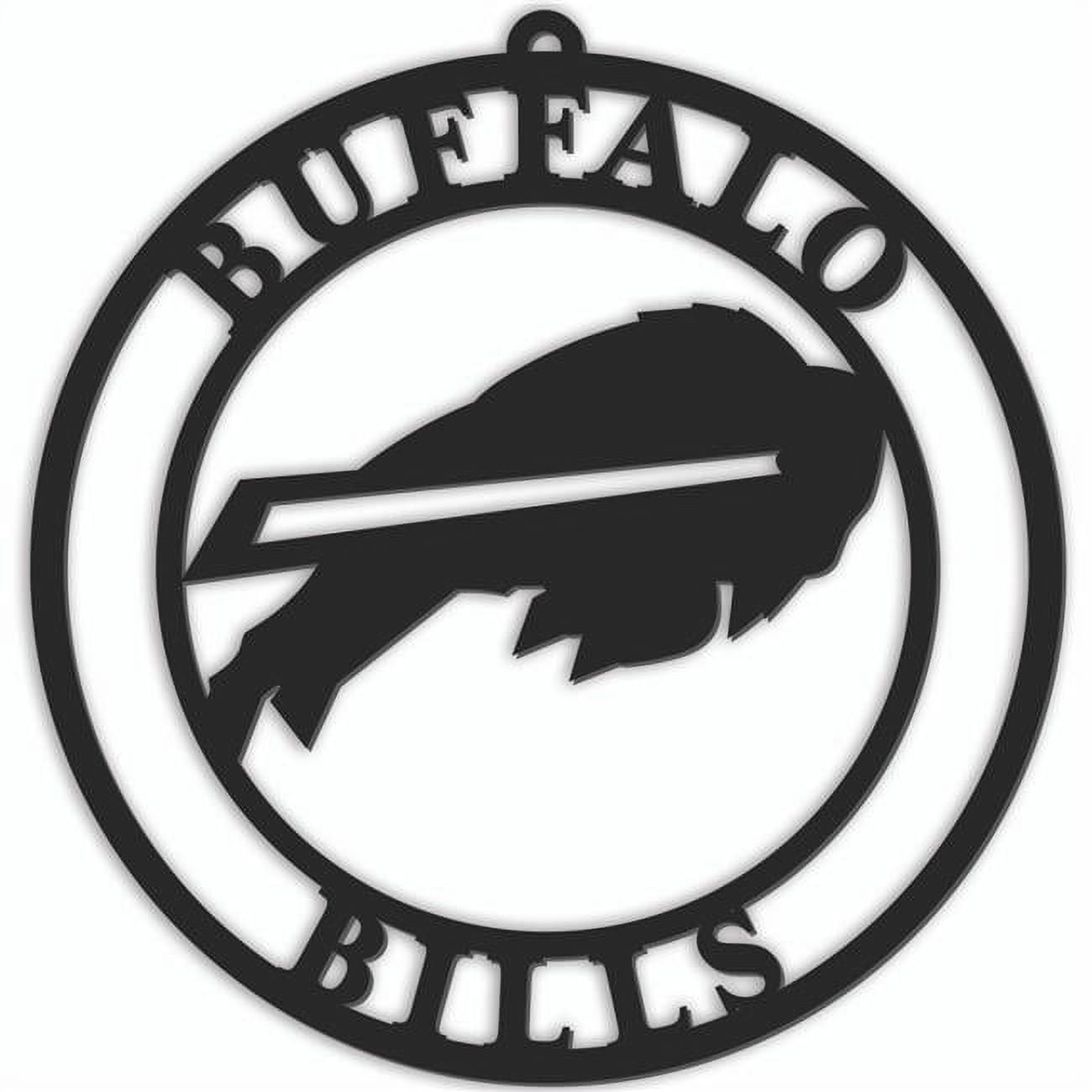 Black Buffalo Bills 16'' Team Logo Cutout - Walmart.com