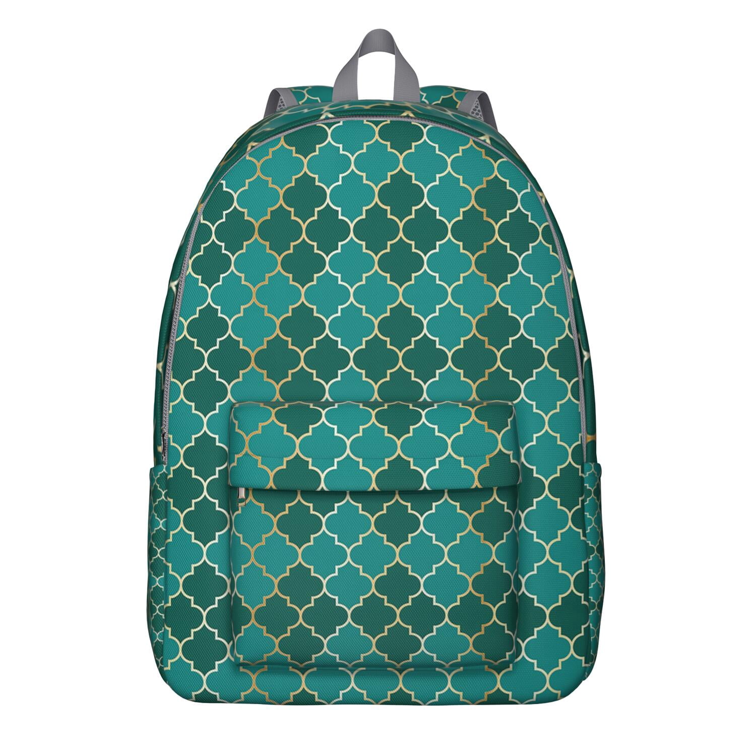 Black Buffalo Check Backpack, Stylish Water-Resistant Oxford Fabric ...