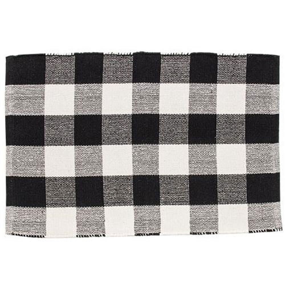 Black Buffalo Check Door Mat 36x24 - Walmart.com