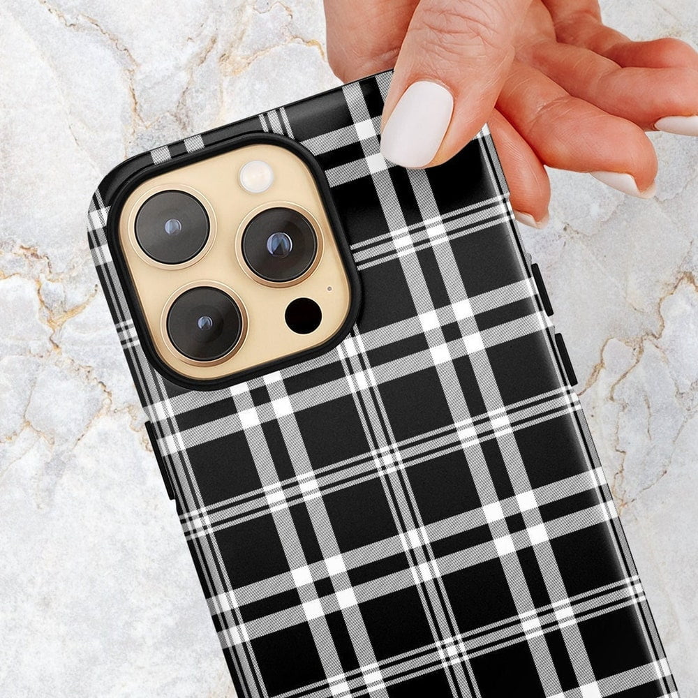 Black Buffalo Check Winter Plaid Phone Case 17 16 15 14 13 12 11 Pro ...
