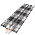Black Buffalo Plaid Kitchen Runner Rug 2x6 Washable Runners for Hallway ...
