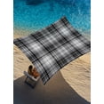Black Buffalo Plaid Sun Shade Sail 8' x 10', Rustic Farmhouse Rectangle ...