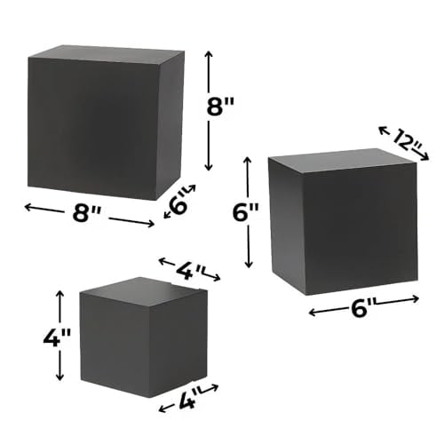 Black Buffet Riser Set - Home Decor - 3 Pieces - Walmart.com