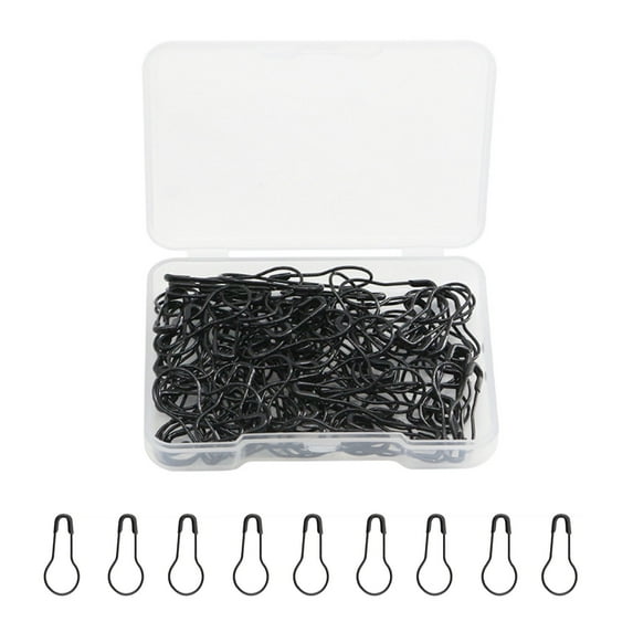 Black Bulb Pin Sewing Fasteners 500 Pcs Metal Black Safety Pins/Gourd ...