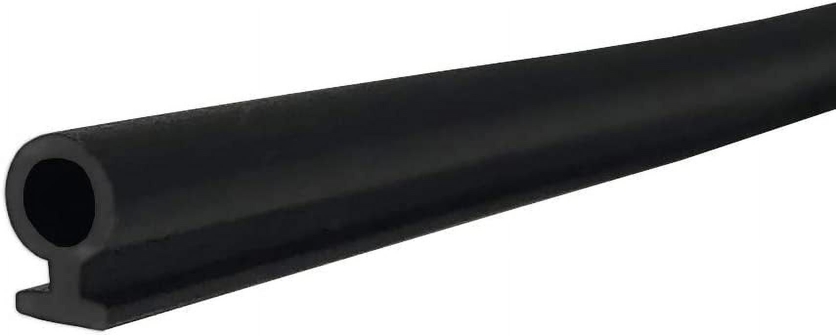 Black Bulb Type Weatherstripping for Doors and Windows, 1/4" Dia., 5/32 ...