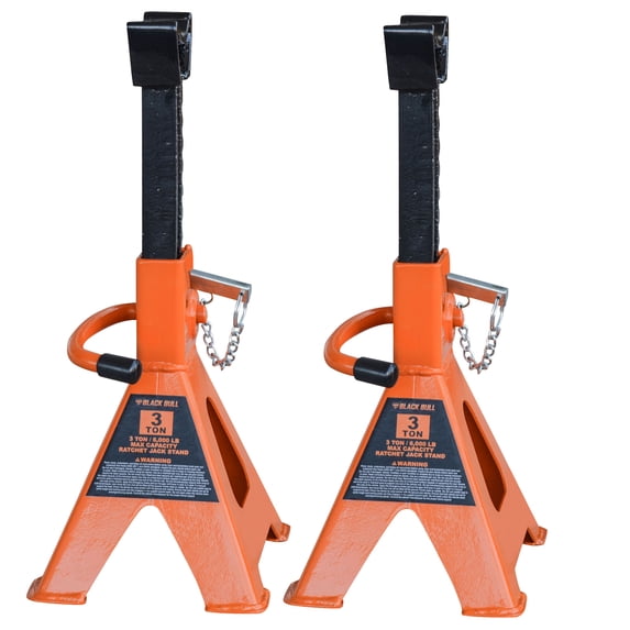 Black Bull 3 Ton Jack Stand Set - 2 Pack - Walmart.com