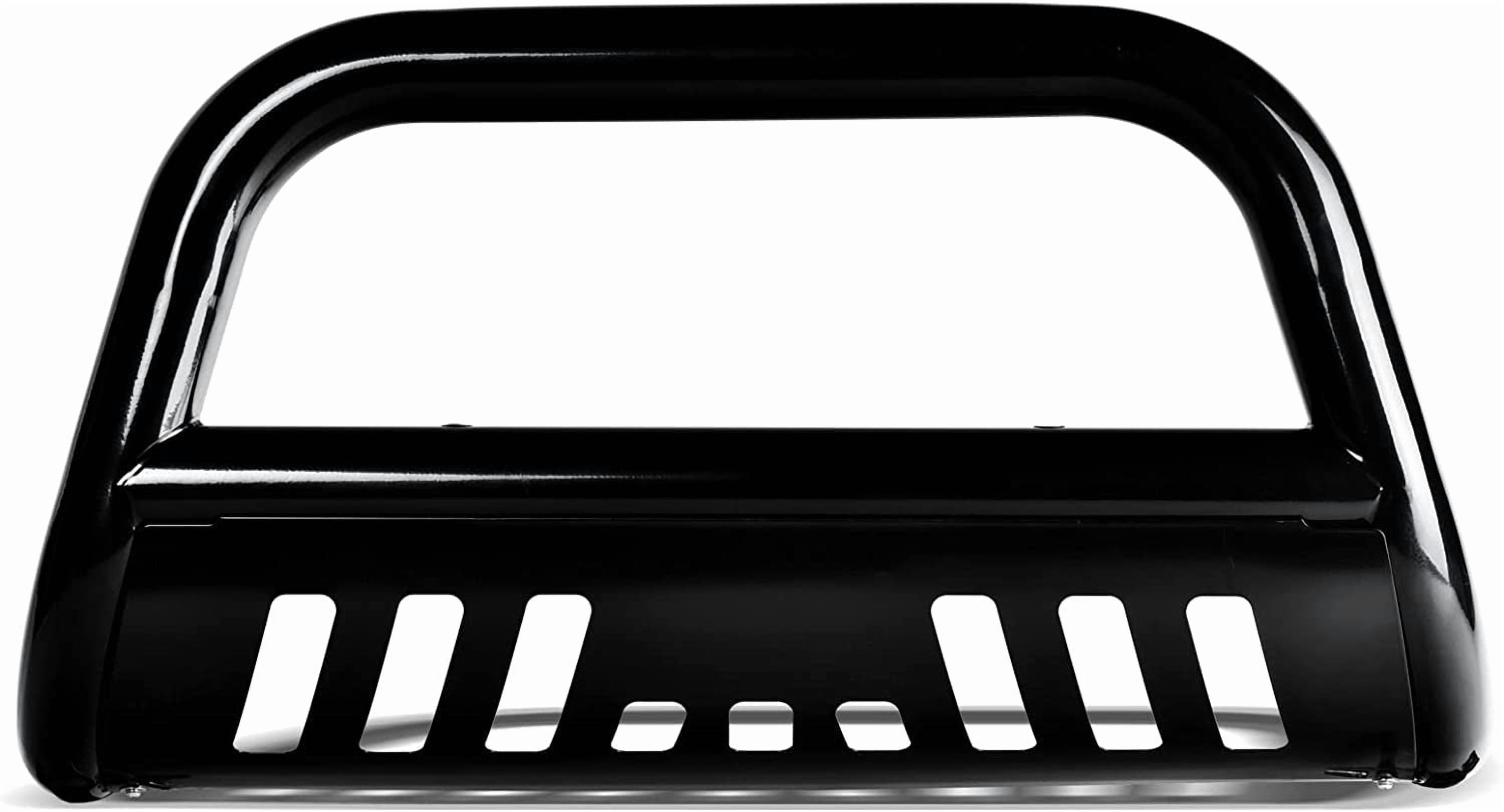 Black Bull Bar Brush Push Front Bumper Grill Grille Guard with Skid ...