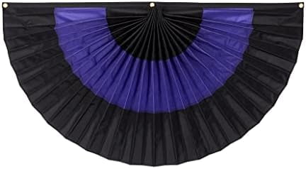 Black Bunting Mourning Funeral Decorations. Indoor/Outdoor 3 Stripe ...