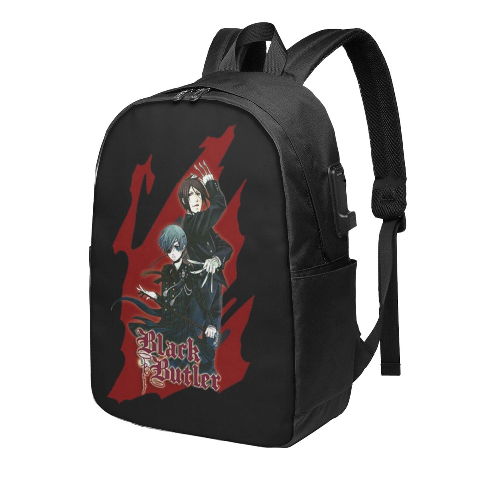 Black Butler Anime Backpack Fashion Travel Backpack Laptop Backpack 17 ...