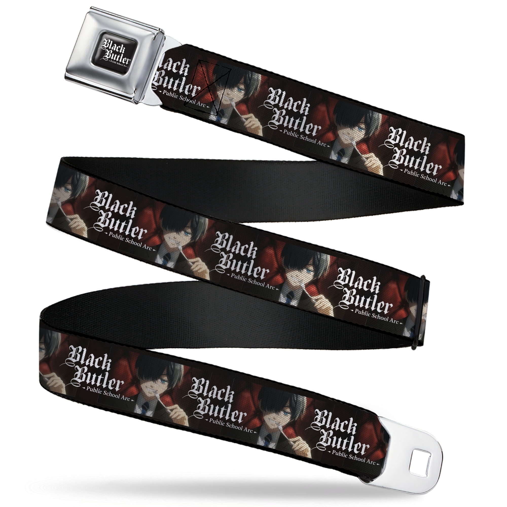 Black Butler Belt, Seatbelt Buckle Belt, Black Butler Ciel Phantomhive ...