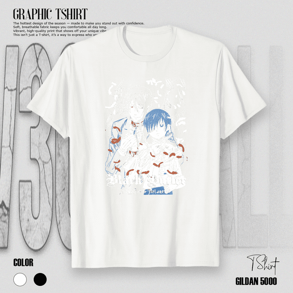 Black Butler Sebastian Kuroshitsuji Anime Gothic Manga Art Unisex T ...