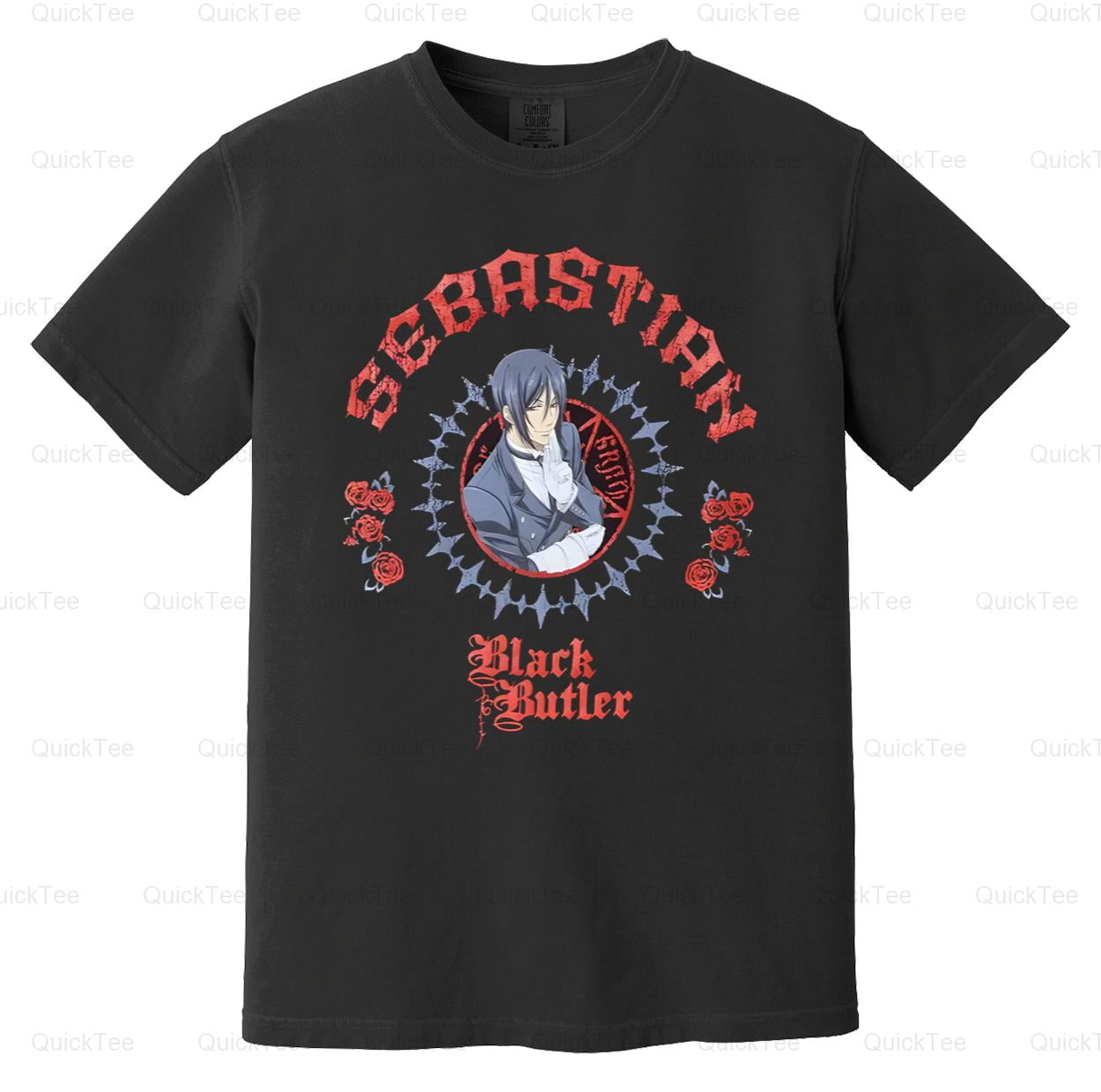 Black Butler Sebastian Michaelis Rose Anime Manga Design Art Comfort ...