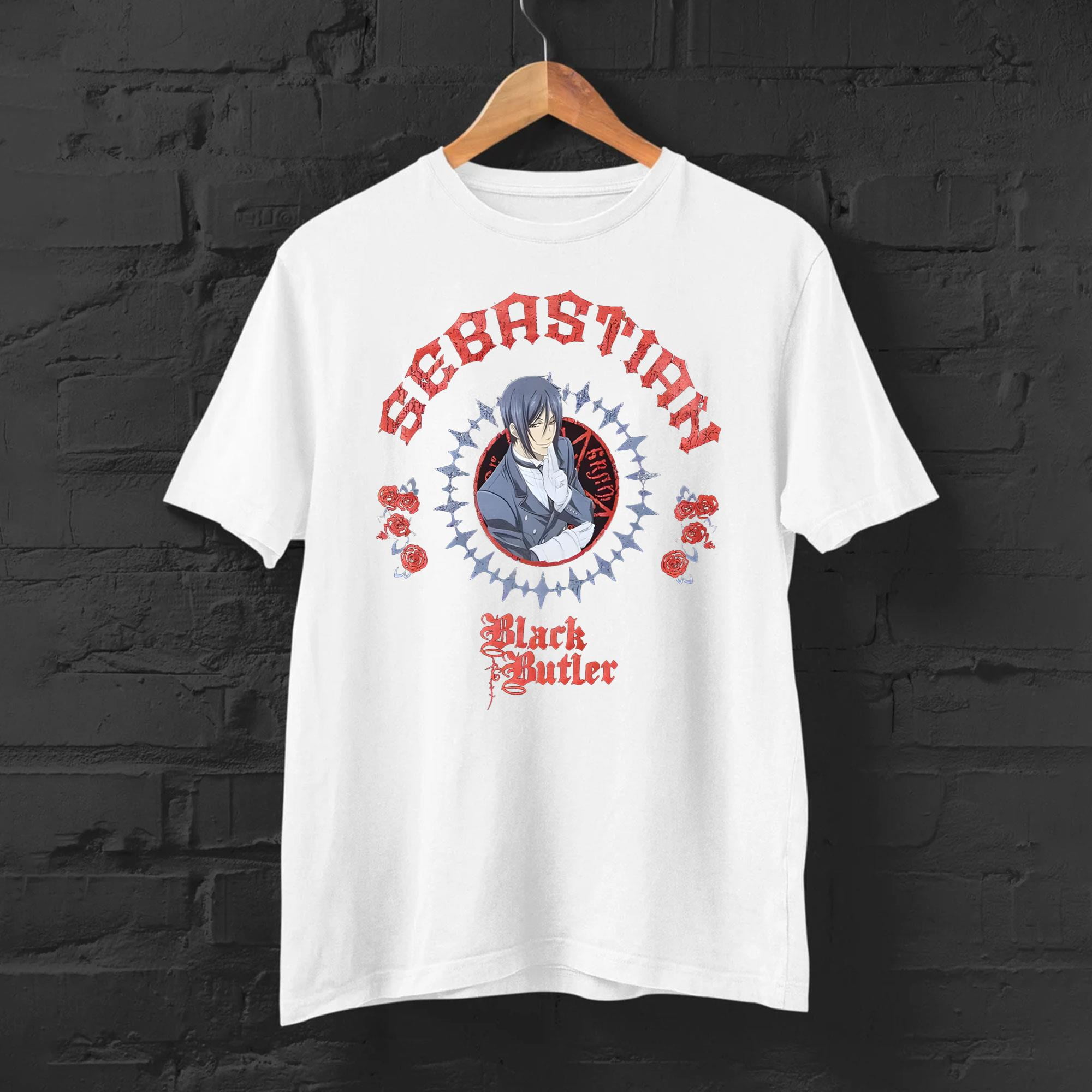 Black Butler Sebastian Rose T-Shirt Up to size 4XL-TH52500 - Walmart.com