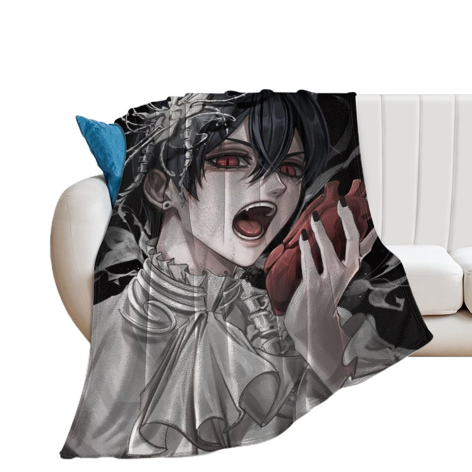 Black Butler Throw Blanket Flannel Anime for Girls Boys Men Women ...