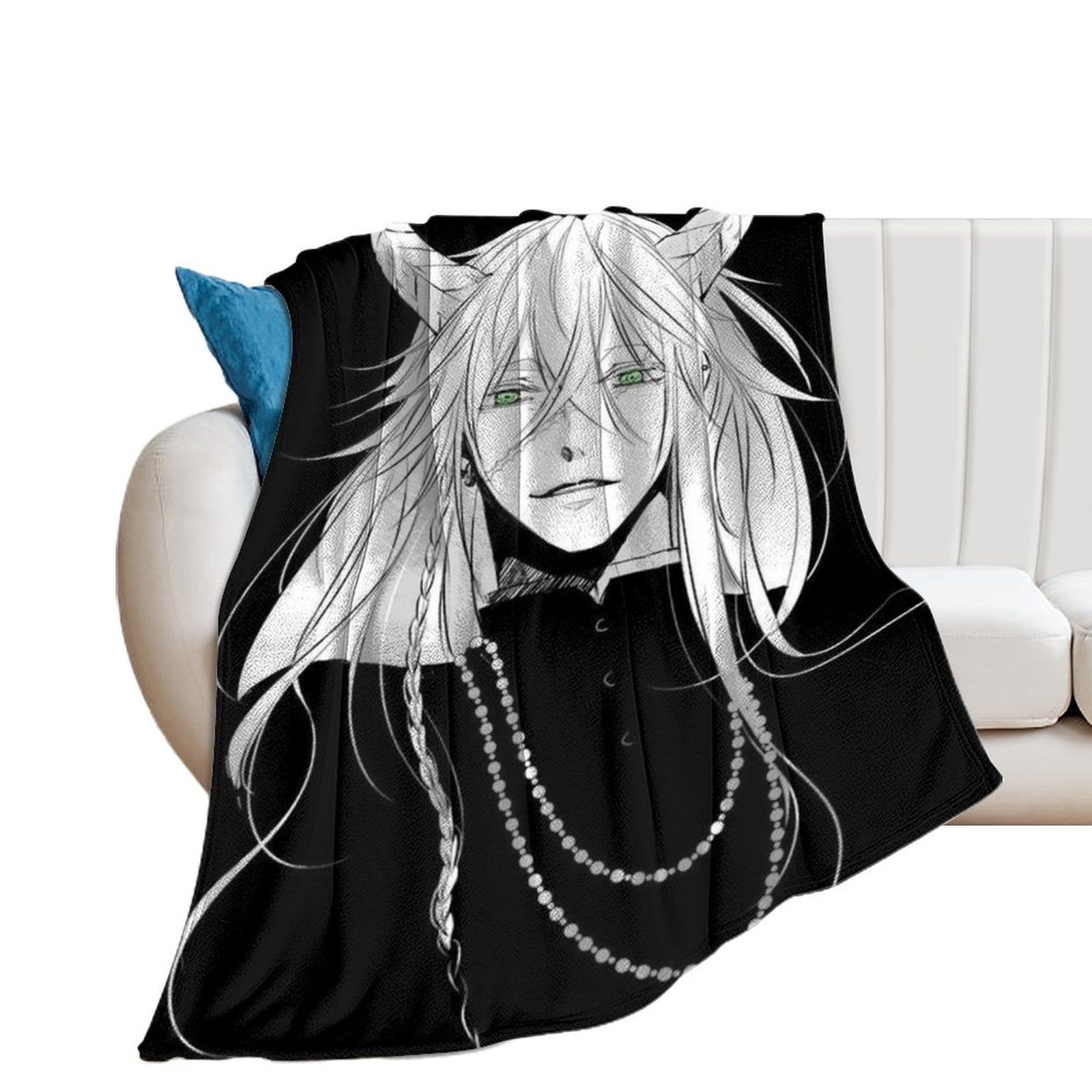 Black Butler Throw Blanket Flannel Anime for Girls Boys Men Women ...