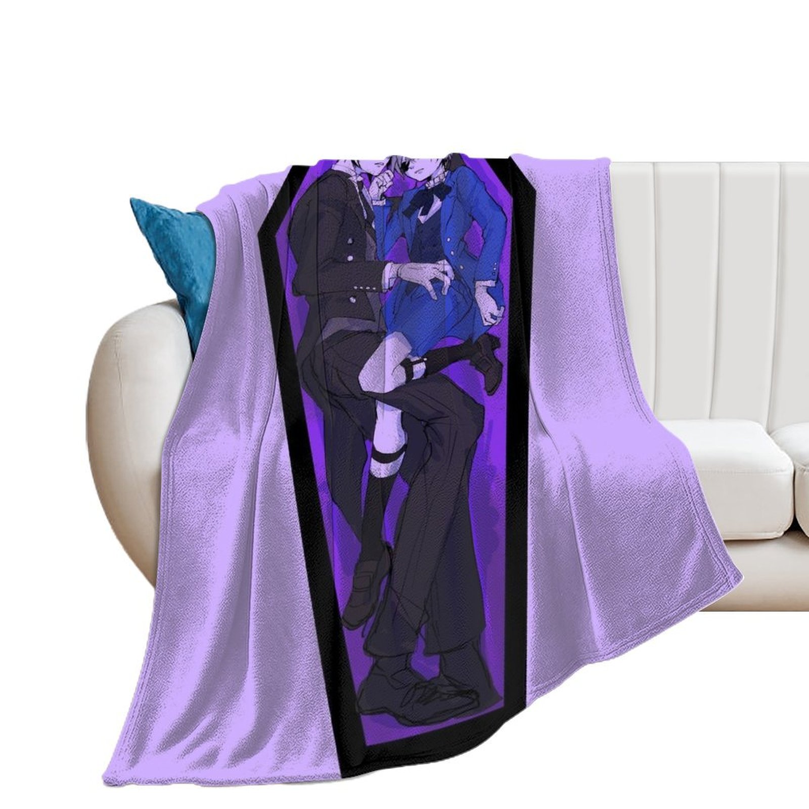 Black Butler Throw Blanket Flannel Anime for Girls Boys Men Women ...