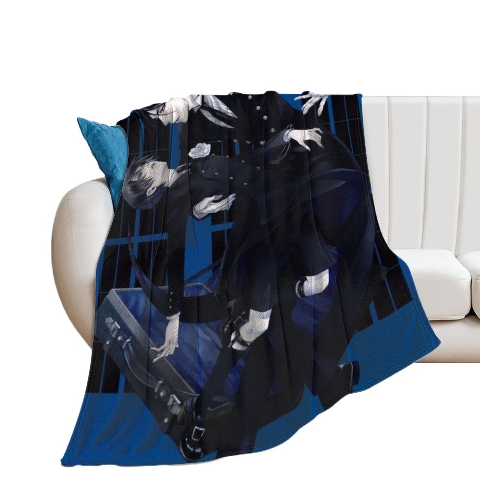 Black Butler Throw Blanket Flannel Anime for Girls Boys Men Women ...