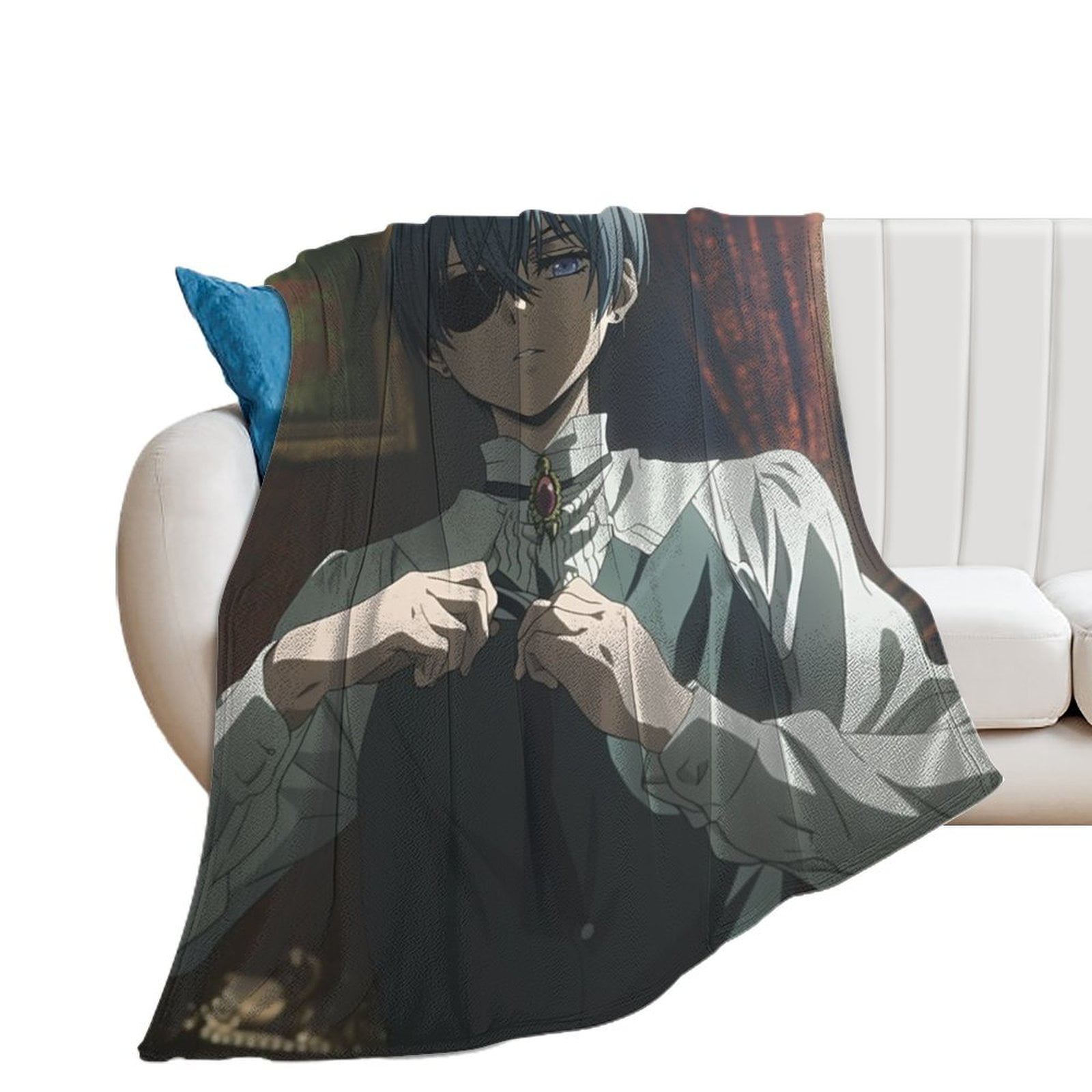 Black Butler Throw Blanket Flannel Anime for Girls Boys Men Women ...