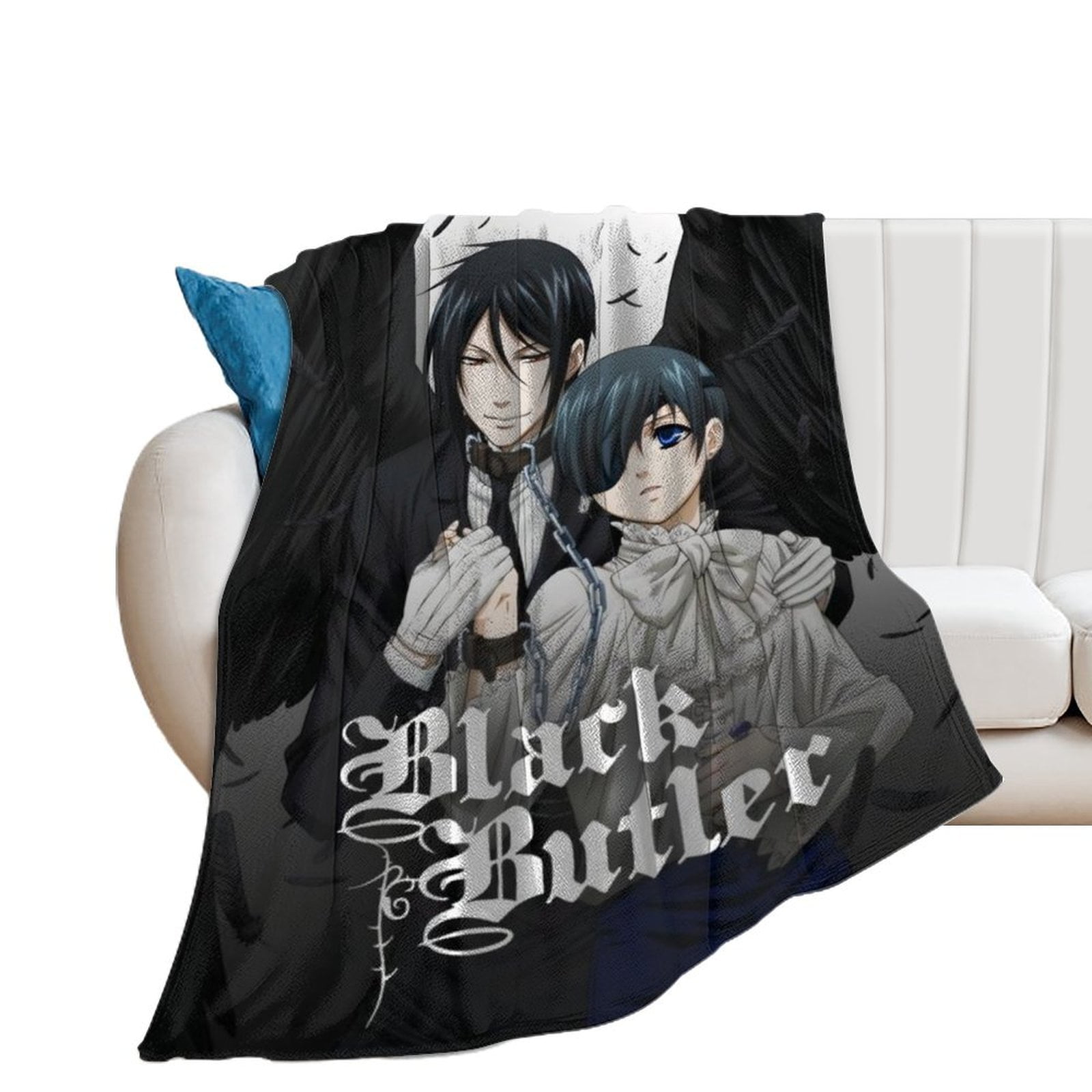 Black Butler Throw Blanket Flannel Anime for Girls Boys Men Women ...