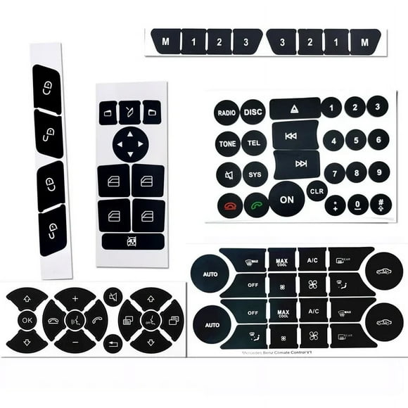 Mercedes Benz Button Stickers