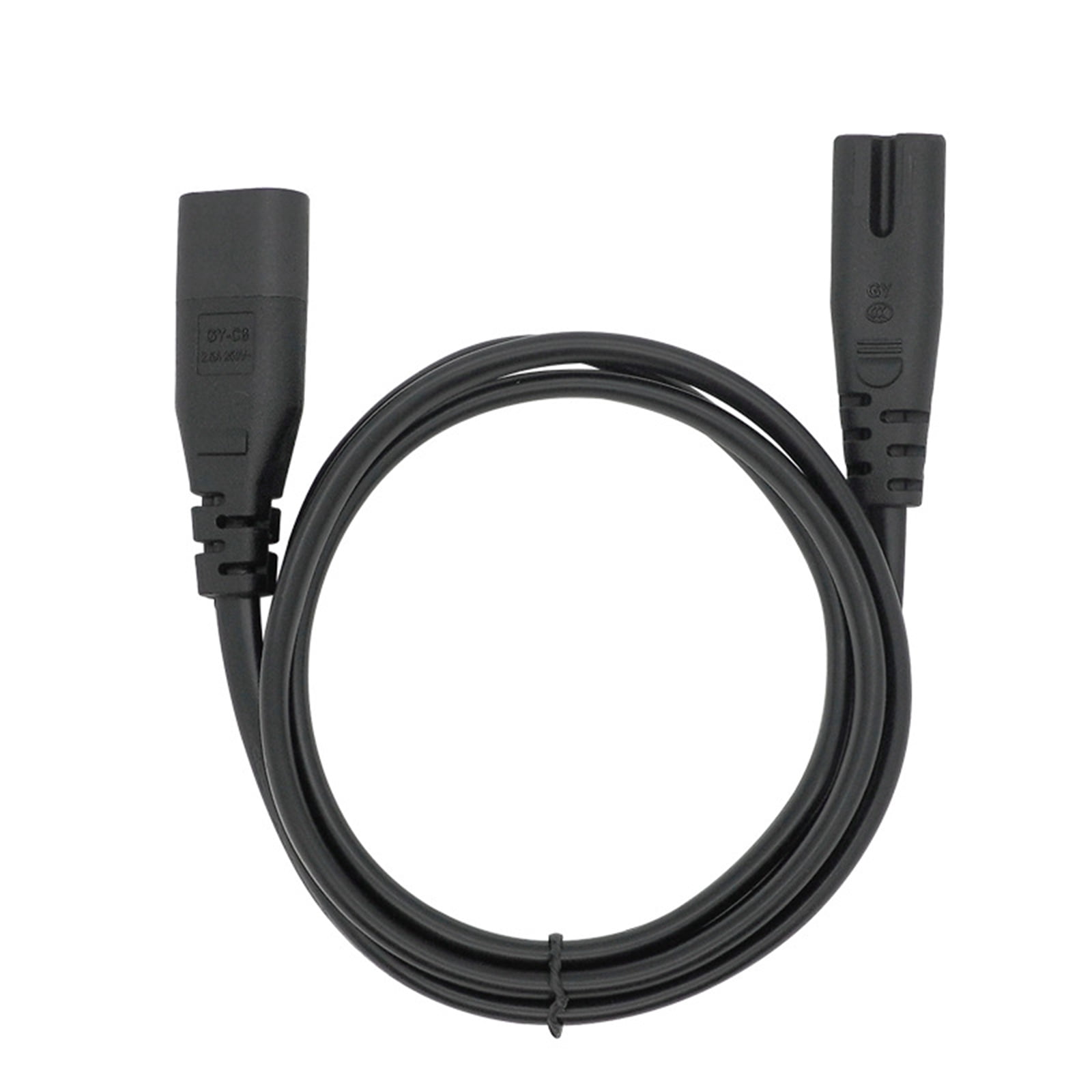 Black C7s to C8 Extension Cord 2x0.75mm² Conductors for Equipment ...