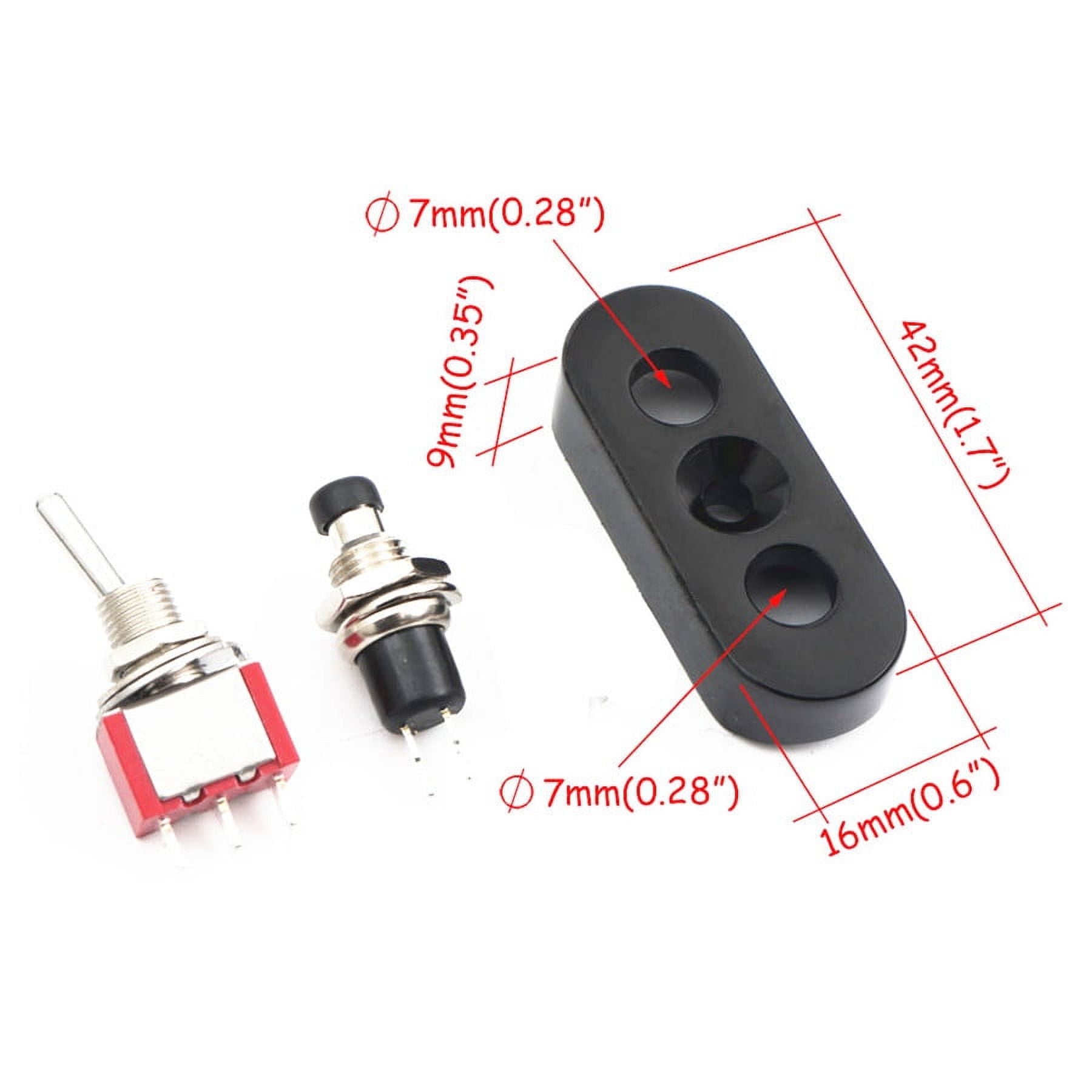 Black CNC Aluminum Motorcycle Engine Start Stop Switch Lever Handlebar ...