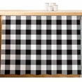 Black and Cabinet Curtains White Checkerboard Gradient Simple Grid ...