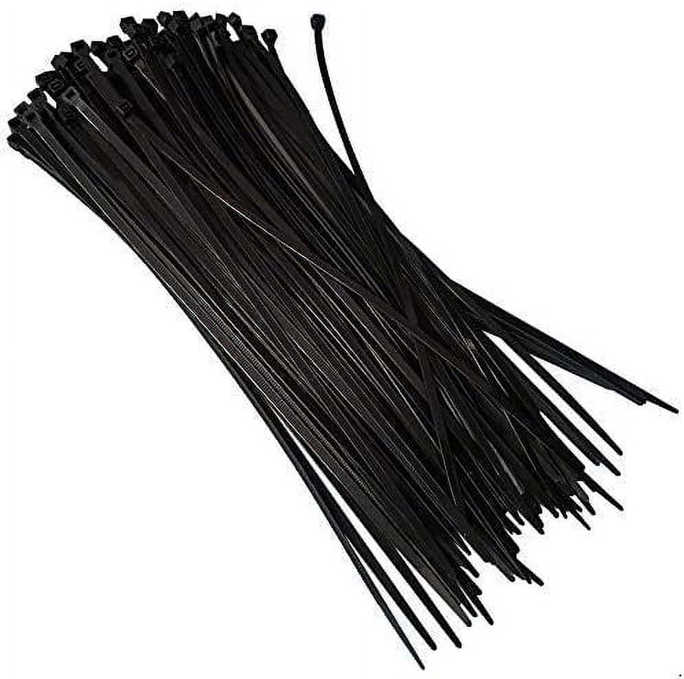 Black Cable Ties 150mm - Nylon Self Locking Cable Zip Ties - Premium ...