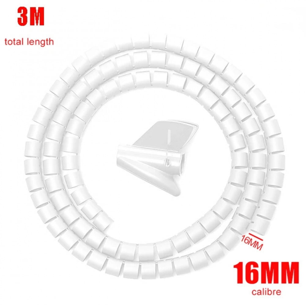 Black Cable Wire Protector Cable Organizer Management Pipe Flexible ...