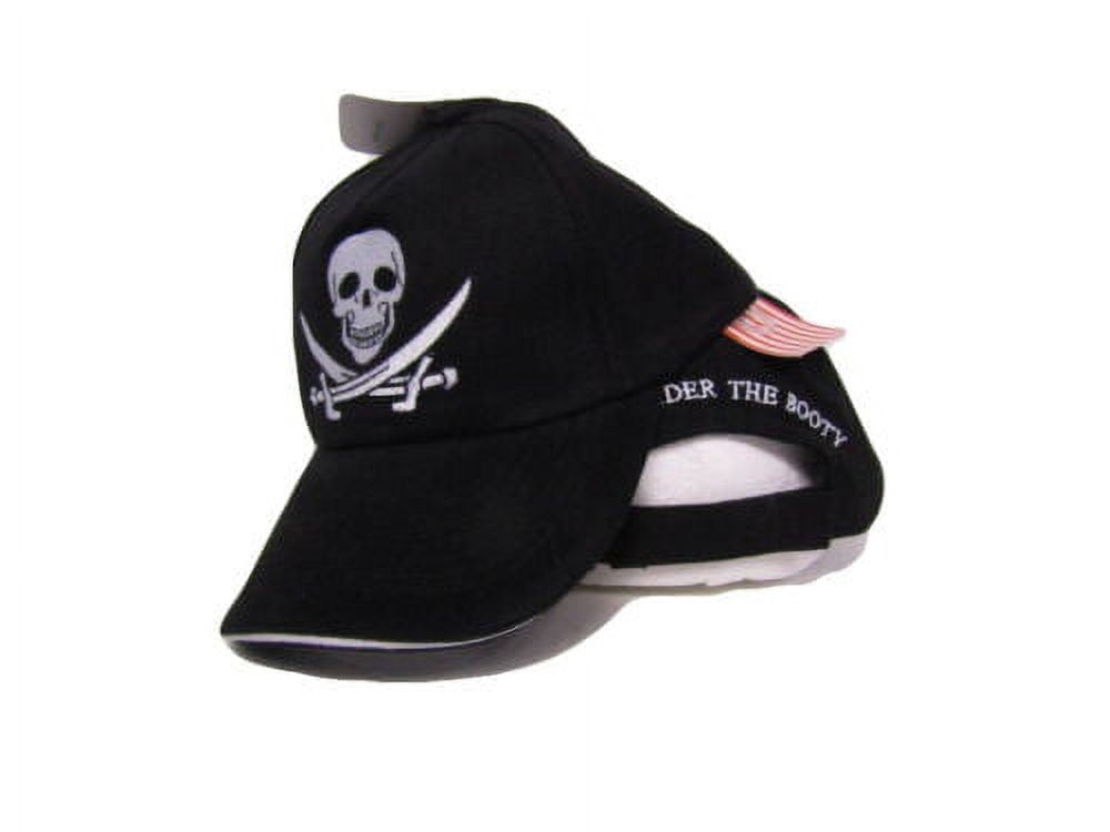 Black Calico Jack Rackham Surrender The Booty Pirate Baseball Cap Hat ...