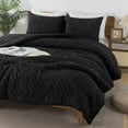 Black California King Comforter Set, Boho Cal King Soft Warm Tufted ...