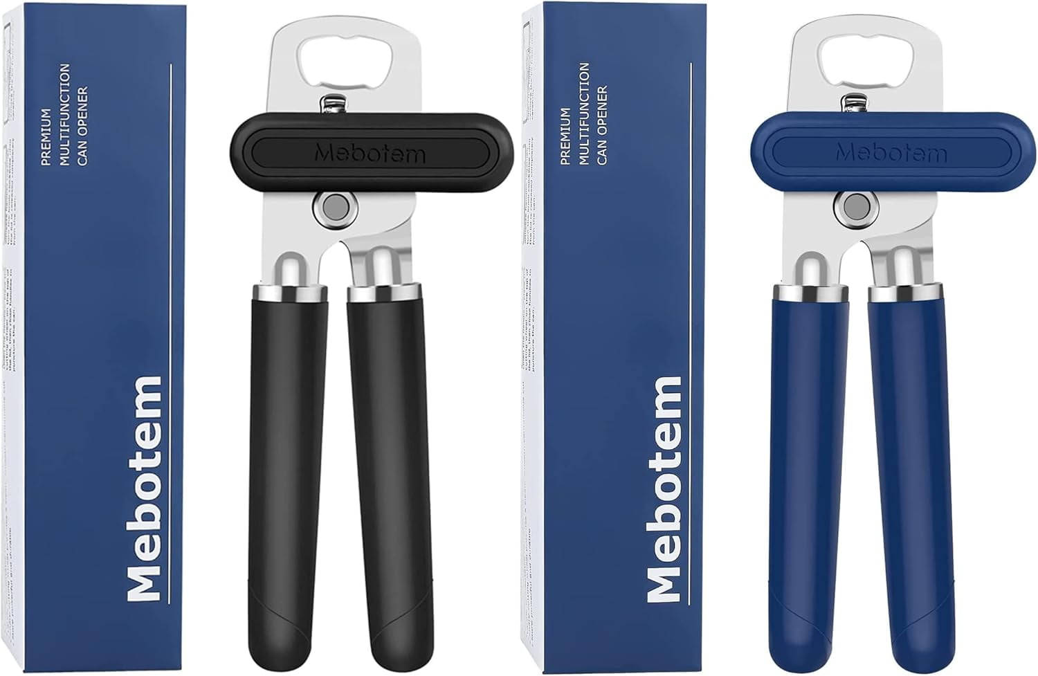 Black Can Opener Manual Handheld Heavy Duty Hand Can Opener Built in ...