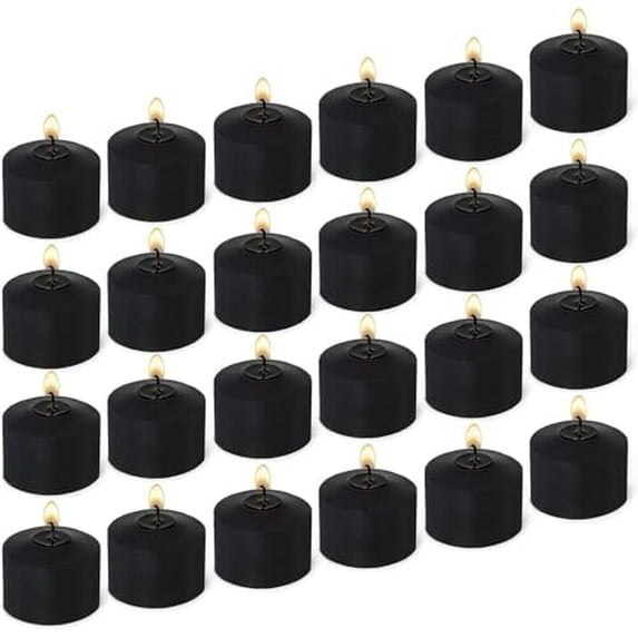 Black Candles - 15 Hour Long Burn time unscented Candles for Weddings ...