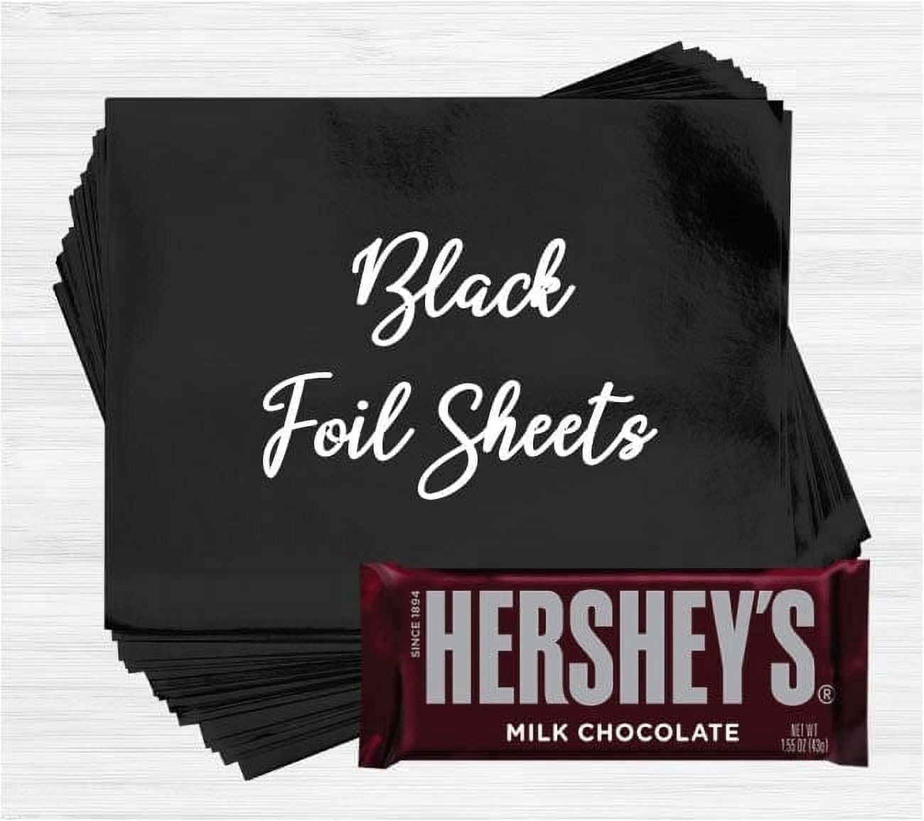 Black Candy Bar Foil for Wrapping Chocolate Candy Bars - Pack of 40 ...