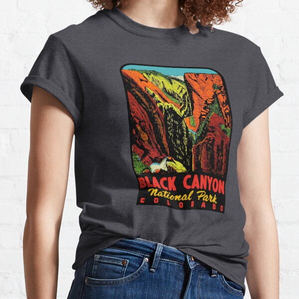 Black Canyon National Park Vintage Travel Decal Classic T-shirt ...