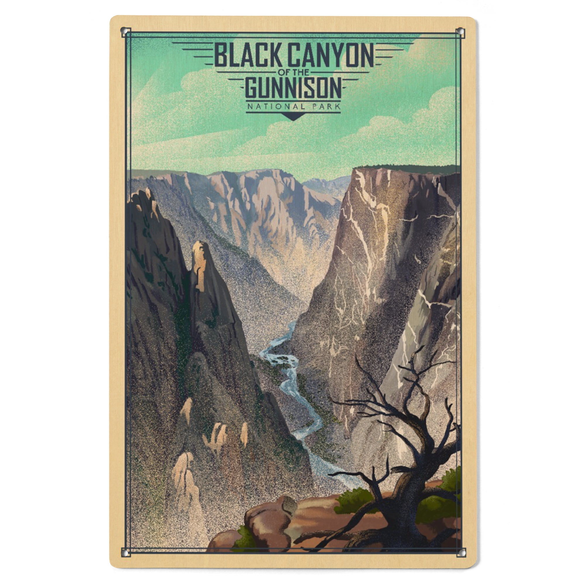 Black Canyon of the Gunnison National Park, Colorado, Lithograph ...