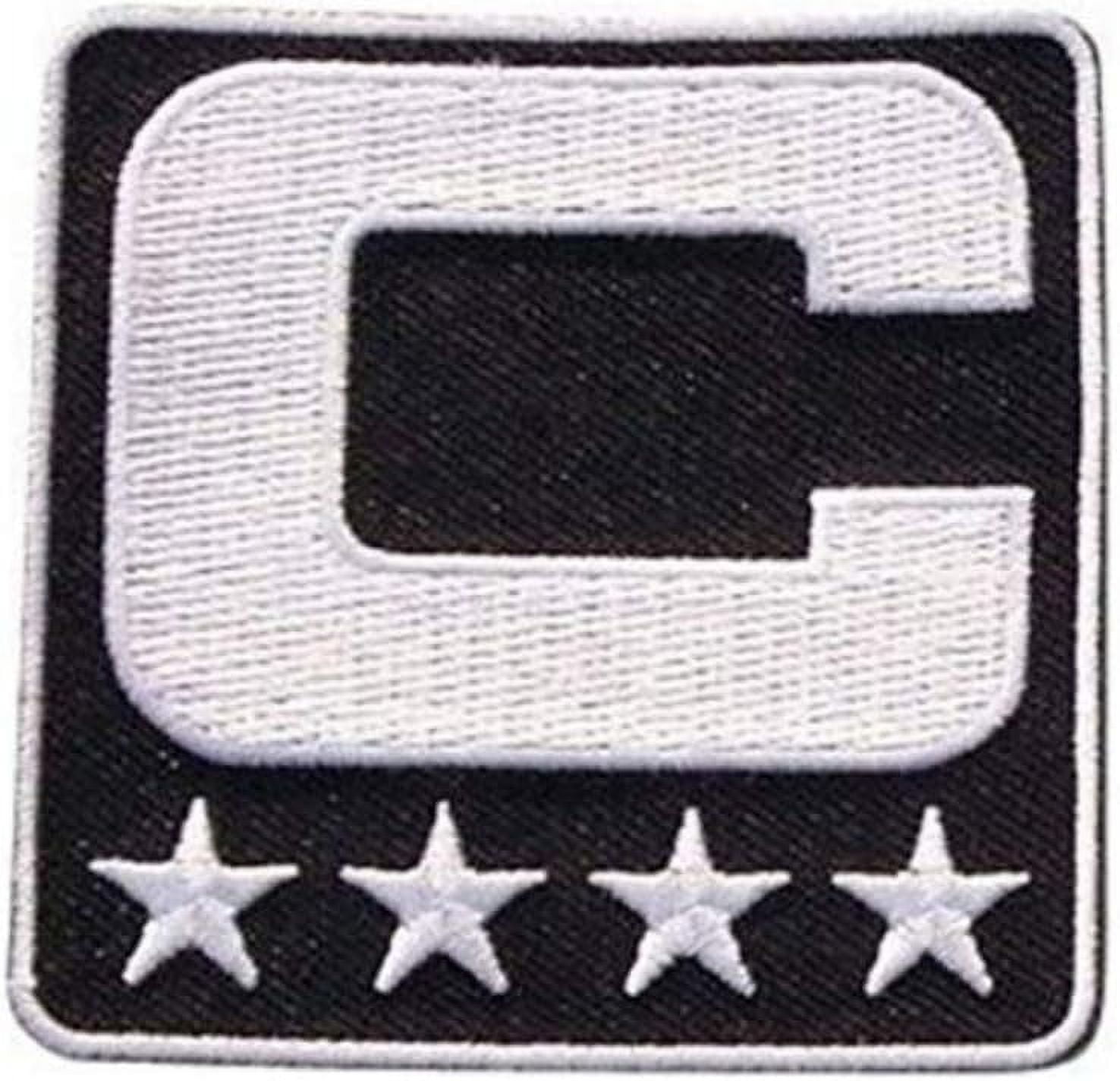 Black Captain C Patch Iron On For Football Jersey () - Walmart.com
