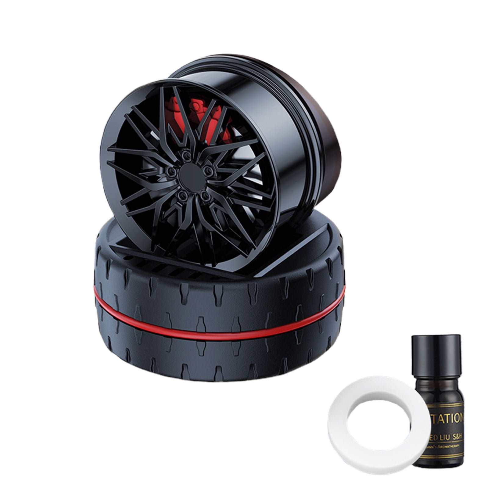 Black Car Aromatherapy Diffuser With Solar Power Rotary Design ...
