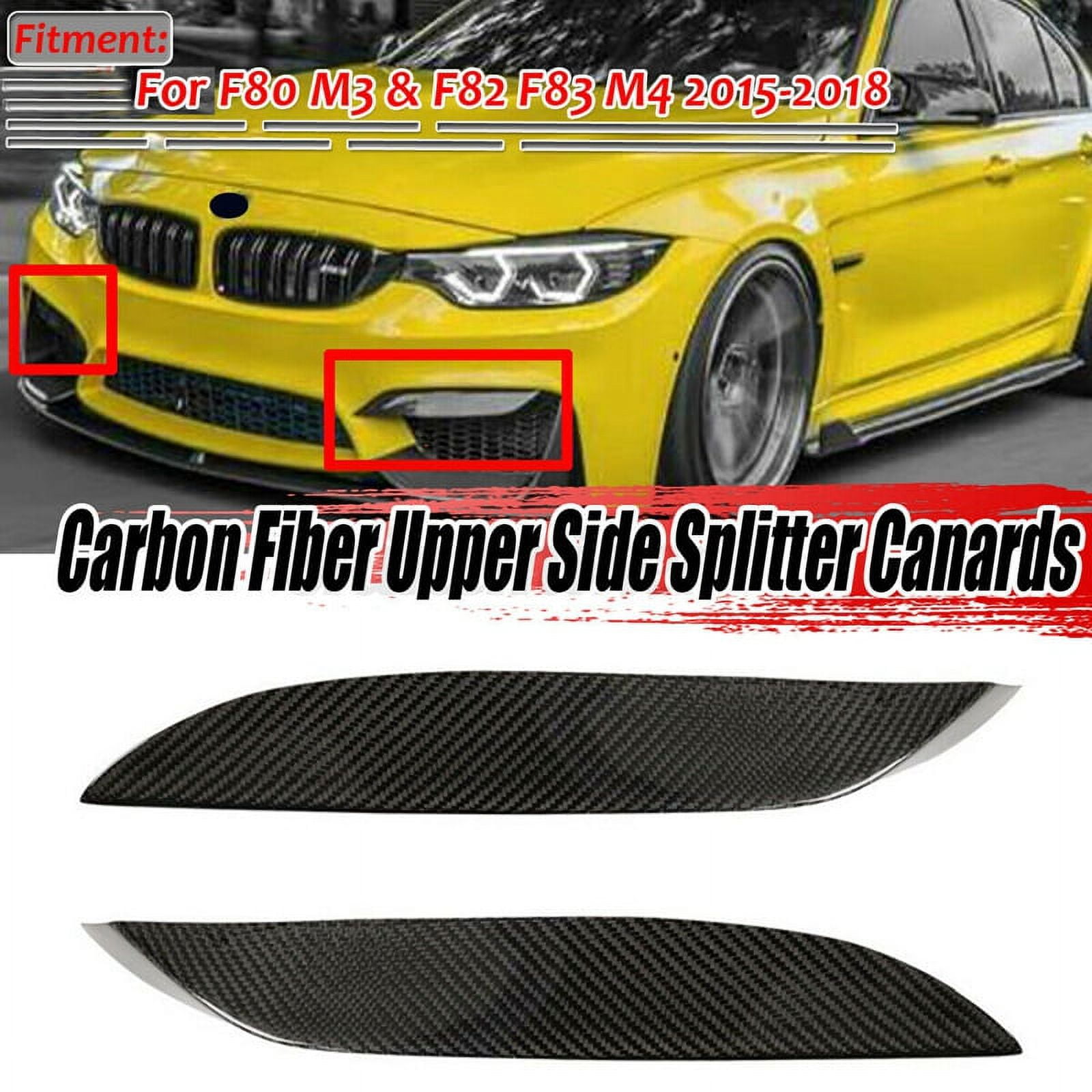 Black-Car Carbon Fiber Front Bumper, Side Splitter, Canards, Jules ...