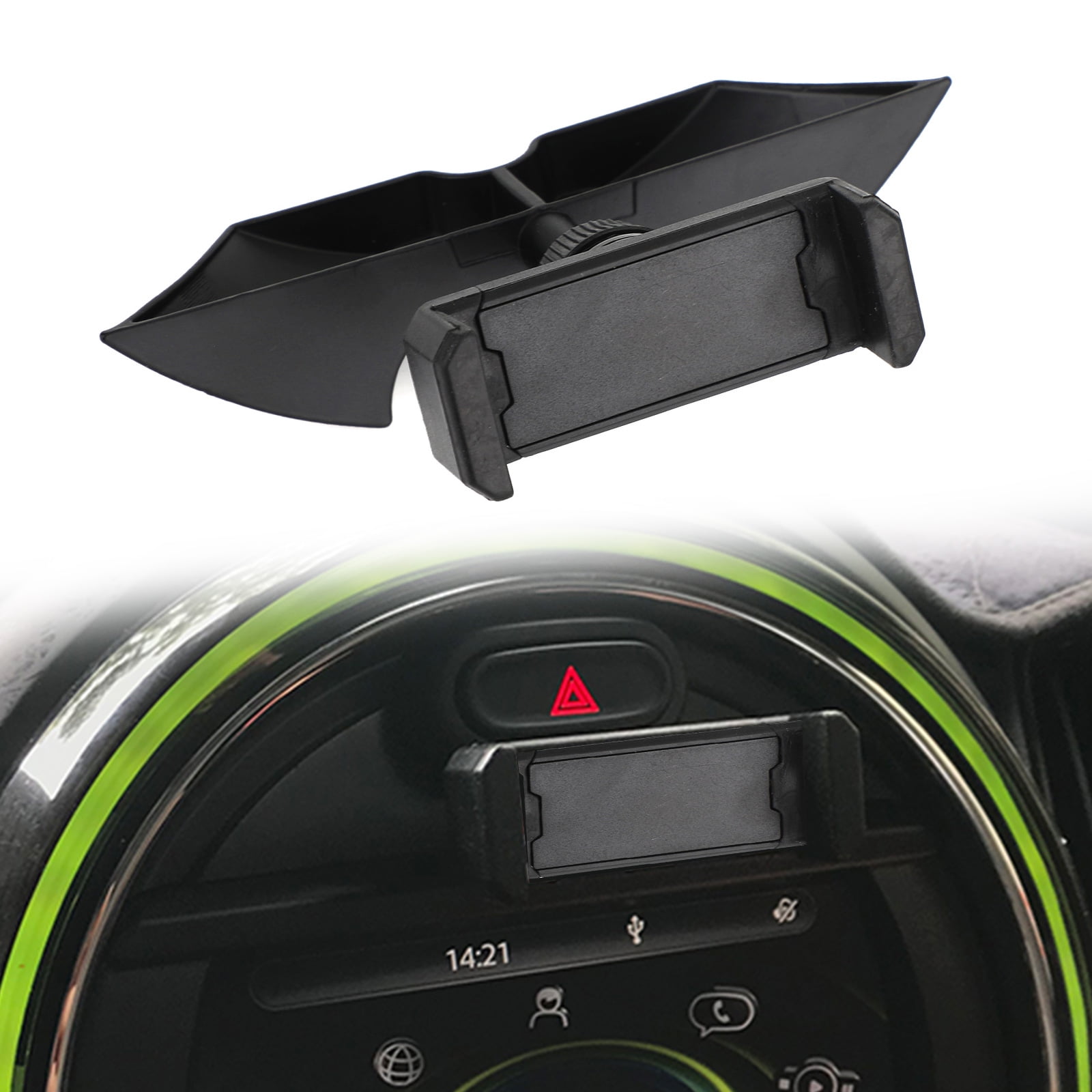 Black Car Dashboard Slot Phone Holder Mount For BMW MINI Cooper F54 F55 ...