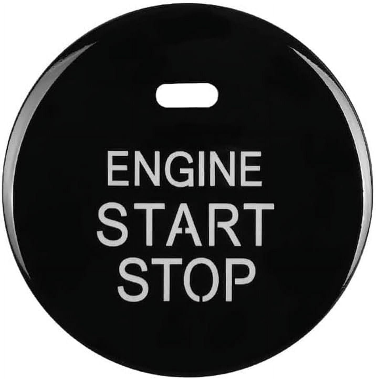 Black Car Engine Push Start Stop Button Trim Cover Replacement for WRX ...