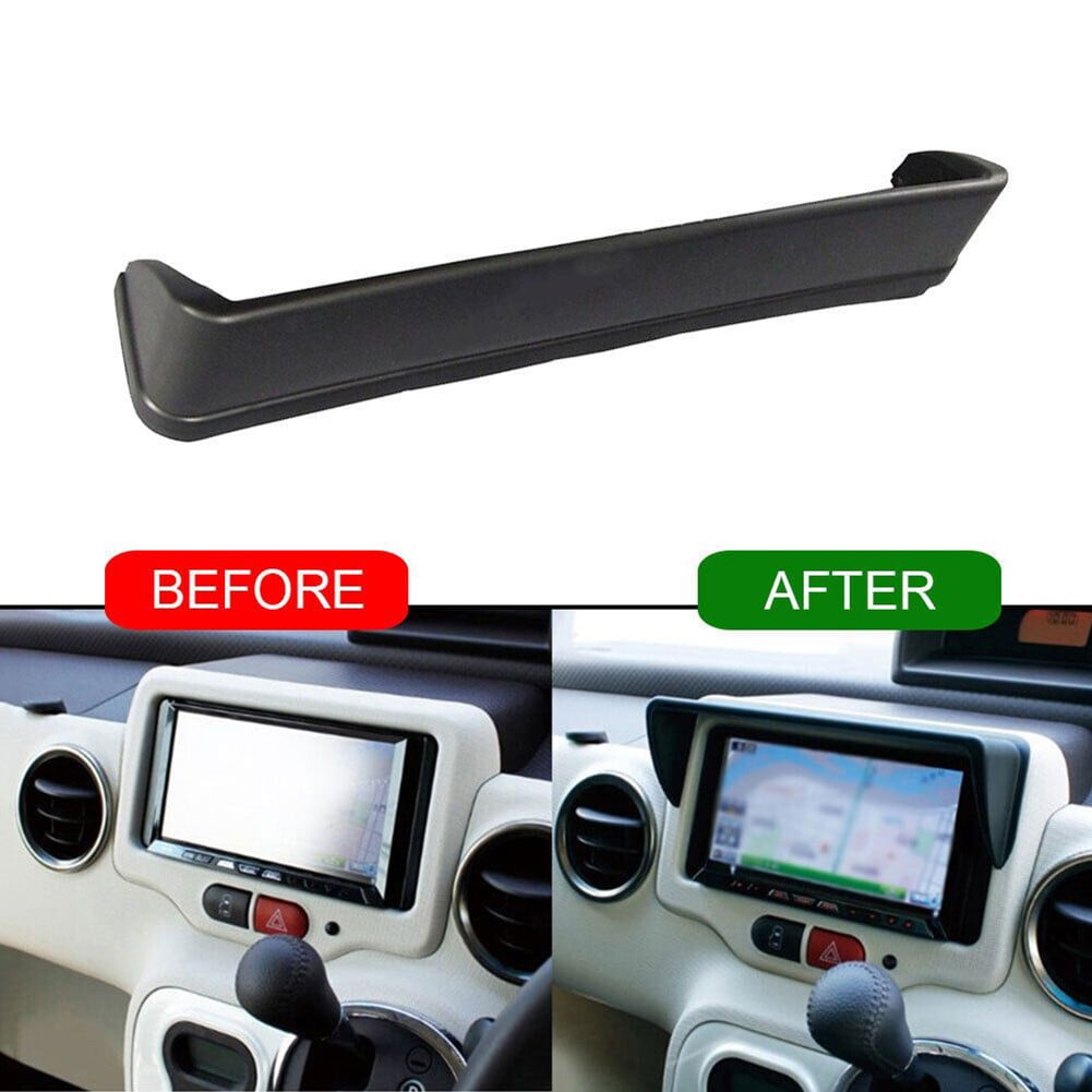 Black Car GPS Navigation Hood Visor Radio Sun Shade Anti-Glare Cover ...
